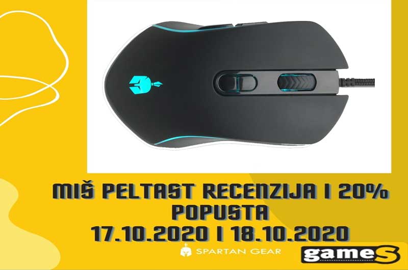 Spartan Gear Peltast Miš | Games online shop