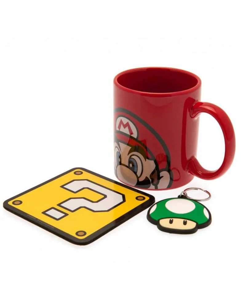 Šolja Super Mario - Mario - Gift Set - Mug, Coaster & Keychain | Games ...