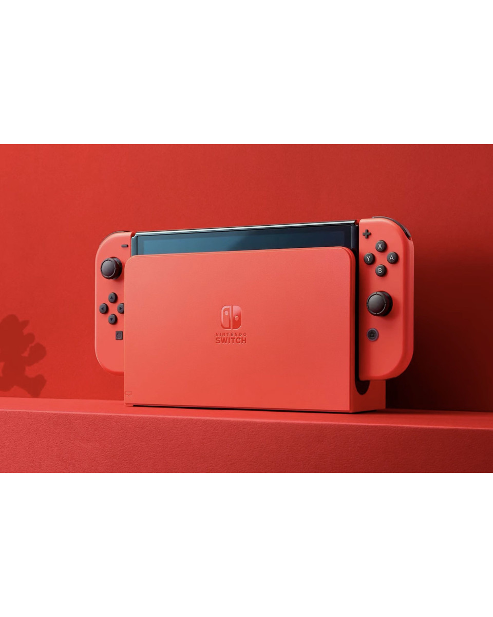 Konzola Nintendo Switch OLED MARIO (Red Joy-Con) + Super Mario Bros ...