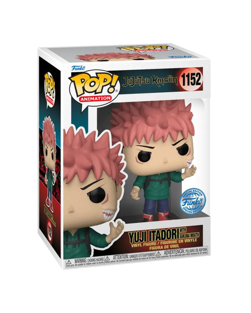 Bobble Figure Anime - Jujutsu Kaisen POP! - Yuji Itadori with Sukana ...