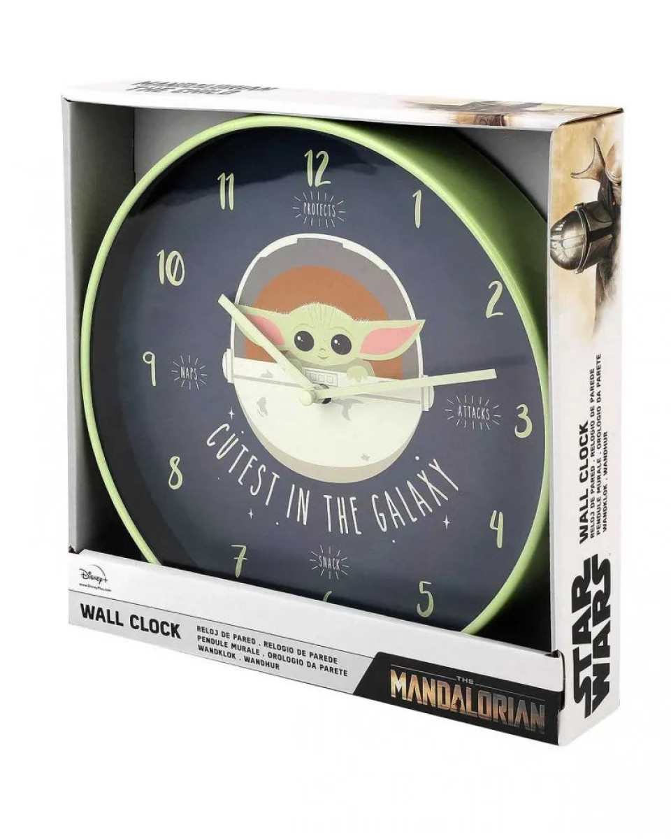 Zidni sat Star Wars The Mandalorian - Cutest In The Galaxy - Wall Clock ...